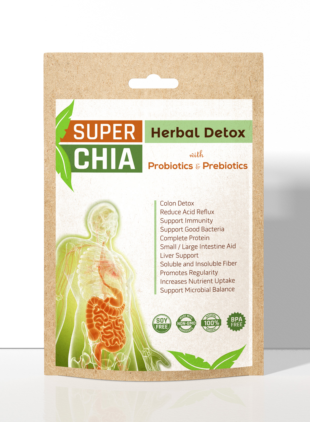 Super Chia Package Label Design